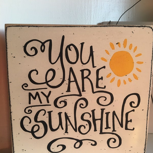 You Are My Sunshine, Mini 5" Sign, Nursery Decor, Grandchild Gift, Gift ...