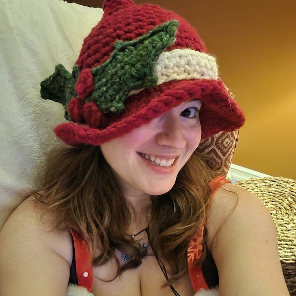 Crochet PATTERN: Yule/christmas Witch Hat - Etsy