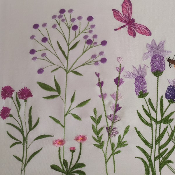 18 Wild Flowers Machine Embroidery Design, Floral Botanical Mini ...