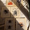 Set of 6 Art Prints, Bumble Bee Wall Hanging, Bee Wall Decor, Bumblebee ...