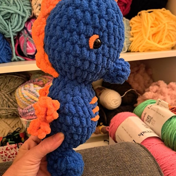 Crochet Pattern Seahorse Sea Animal - Amigurumi Ocean Pattern Plush Toy ...