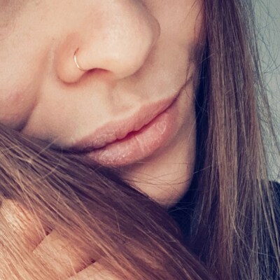 14ct Gold Nose Ring Hoop Open Nose Hoop Tiny Nose Hoop Thin - Etsy UK