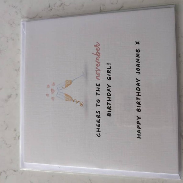 Personalised Cousin Birthday Card Card for Her Greetings Card for Cousin, Friend, Family ...