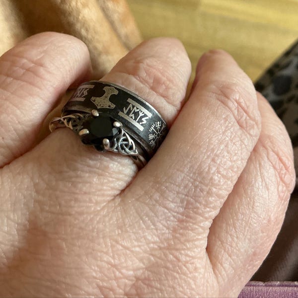 Military Ring US Army Tungsten Ring US Military Ring With Bullets 8MM Matte Black With Silver ...