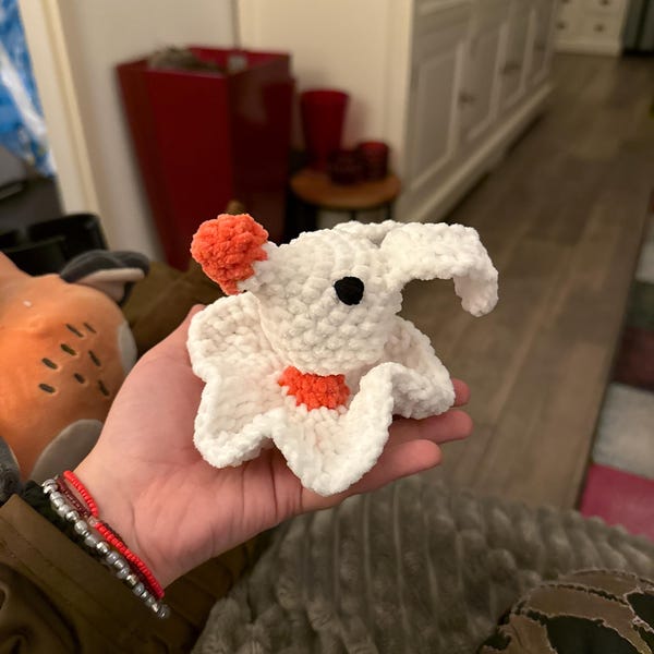 Zero Crochet Pattern PDF – Gothic Ghost Dog Amigurumi Halloween Hound ...