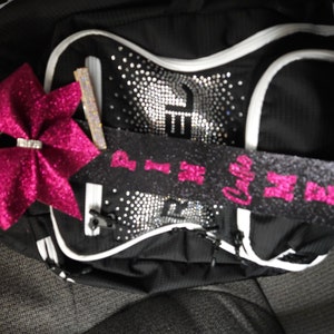 Pin Me Cheer Ribbon Neon Pink Pin Me Bow Clip Cheer Pins Cheer Bow Bag Tag Cheer Clothes Pins ...
