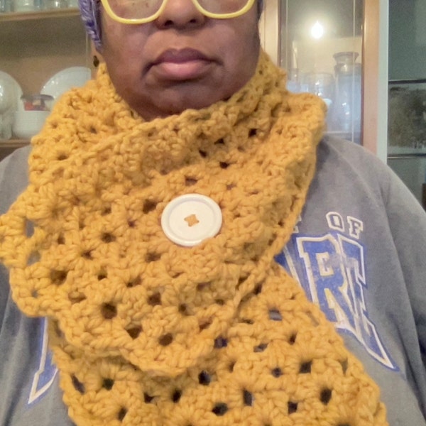 PDF Crochet Pattern-autumn Morning Button Cowl - Etsy