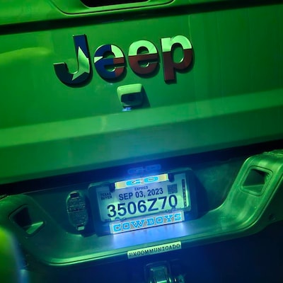 Custom Illuminated License Plate Frame by Lumisign No Wires, Battery ...