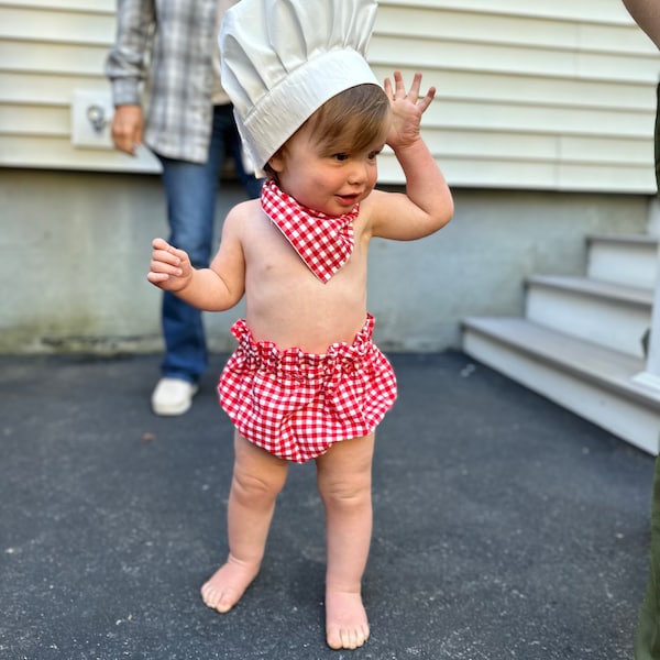 Kids Apron & Chef Hat Sewing Pattern, Easy Level, PDF Sewing Guide ...