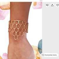 Upper Arm Bracelet, Gold Armlet, Summer Bracelet, Gold Upper Arm Cuff ...