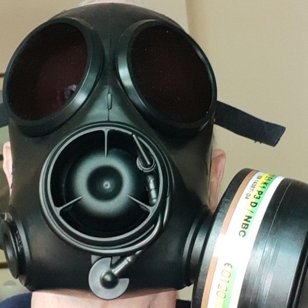 British Avon FM12 S10 Gas Mask + Full Kit / NBC Respirator / SAS ...