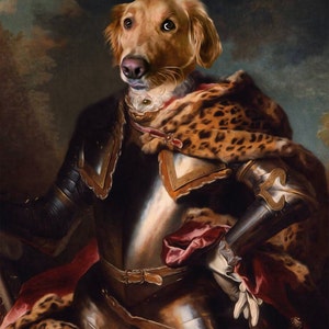 Sea Captain Dog Portrait Naval Officer Pet Portrait Custom - Etsy