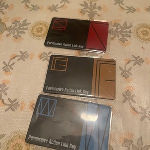Metal Gear Solid : Permissive Action Link Key Card PAL Set - Etsy