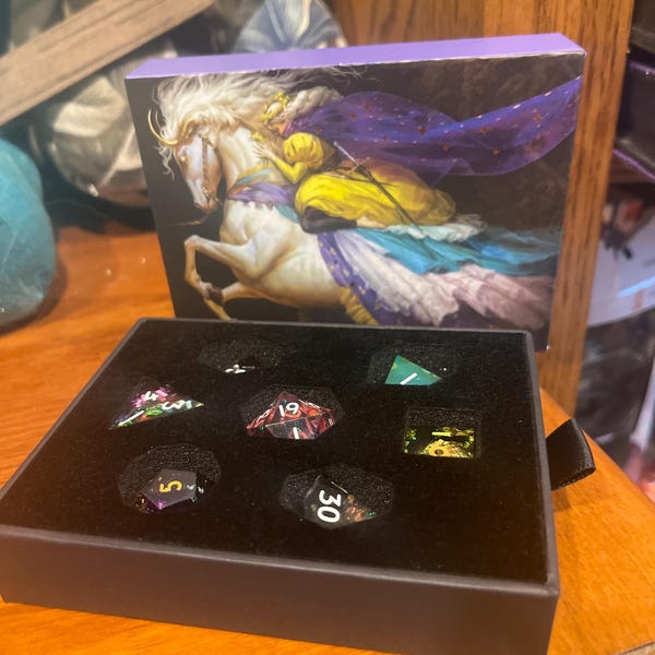 Dice Gacha Random Set - Handmade Resin Sharp Edge Dnd Dice Set for Dnd ...