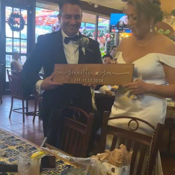 Personalized Couple Name Sign With Heart ,lovers Sign, Valentine's Day ...