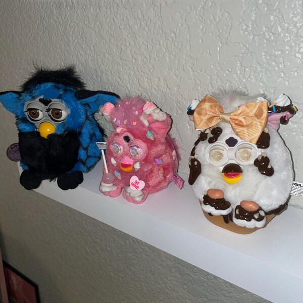 Glitter Vinyl Sticker | Furby-inspired Oddbody | Custom OOAK Design ...