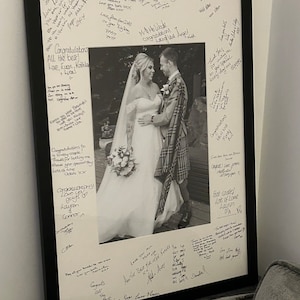 Personalised Wedding Signature Photo Mount Bespoke Mount Boards for ...
