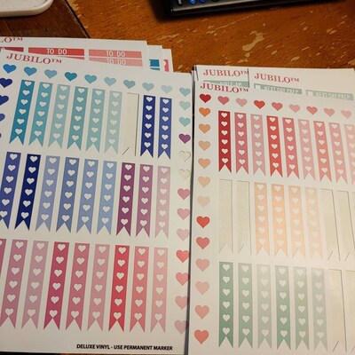 Planner Stickers Skinny Flags Fits Erin Condren Vertical and the Happy ...