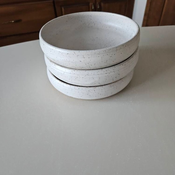 Set of 4 Hand Thrown Pottery Stoneware Clay Bowls - Etsy