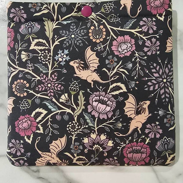Book Sleeve for Books, Padded Book Sleeve, Pretty Floral Book Cover ...