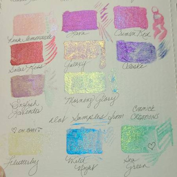 English Lavender Metallic, Shimmering, Handmade Watercolor Paint for ...