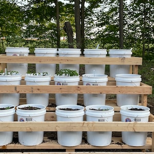 5-gallon Bucket DIY Garden Stand 6 Buckets PDF Download - Etsy