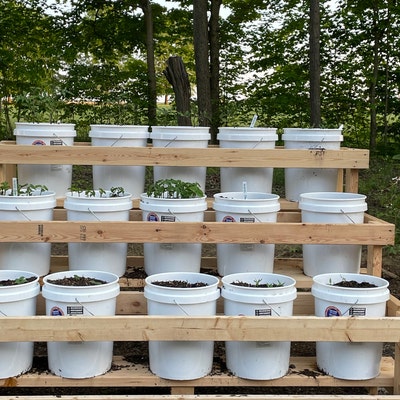 5-gallon Bucket DIY Garden Stand 15 Buckets PDF Download - Etsy