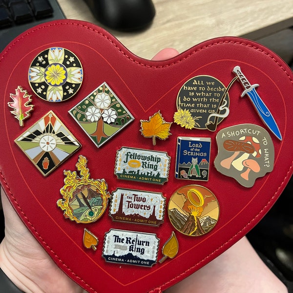 Lord of the Strings Enamel Pin | Lord of the Rings Enamel Pin | LOTR ...