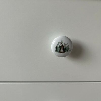 Safari Animals Ceramics Drawer Handle Pulls Forest Animals Handle Knob Adventure Knob Handle ...