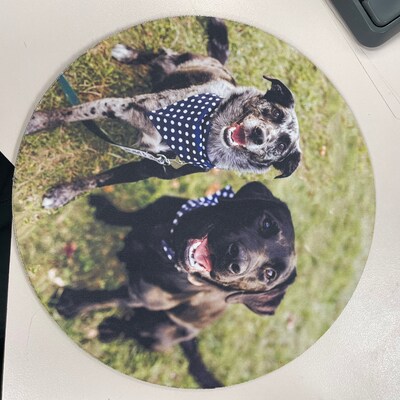 Custom Photo Round Mousepad Personalized Mouse Pad Photo Printed on ...
