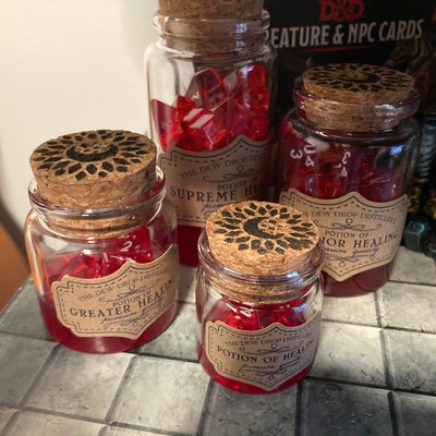 D&D Potion of Healing, Complete Set - Etsy