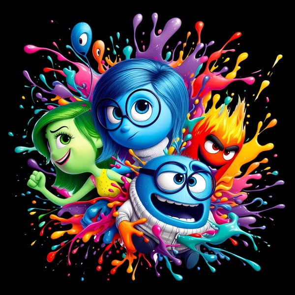 5 PNG Inside Out 2 Splash and Watercolor Transparent PNG File for ...