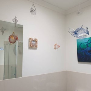 Gold Fish Kinetic Mobile 4 or 6 Piece Brass Fish Decor - Etsy