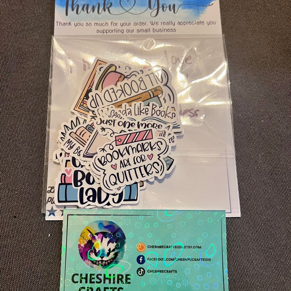 Book Lovers Sticker Bundle/stickers/journaling/book Lovers Book and ...