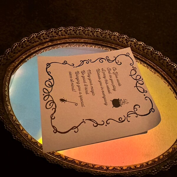 Vintage Witch Enchanted Magic Mirror Altar Tray - Etsy
