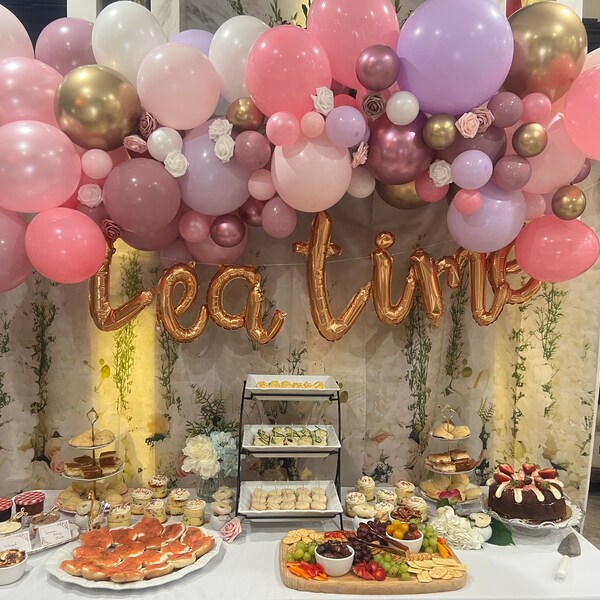 DIY Princess Tea Balloon Garland | Tea for Two Party Decorations ...