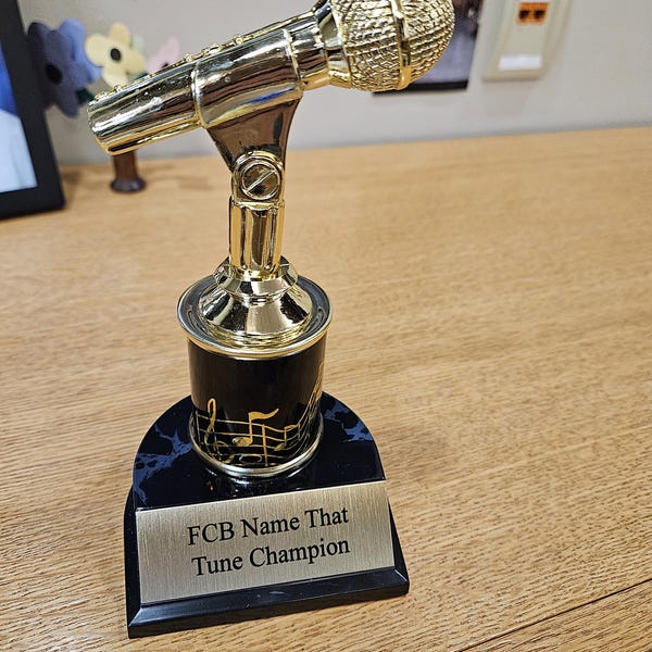Trophy, Microphone Award Trophy, Personalized Music Award, 7" Tall ...