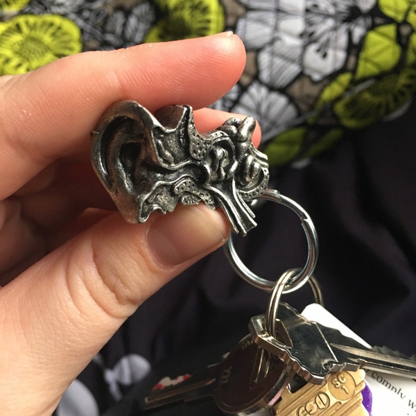 Human Ear Anatomy Keychain - Etsy