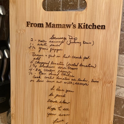 Recipe Magnet Handwritten Engraved Recipes, 5x7 Size - Etsy