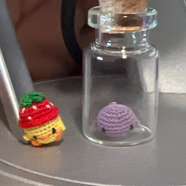 Micro Crochet Miniature Tiny Dumbo Octopus (custom Color) Amigurumi ...