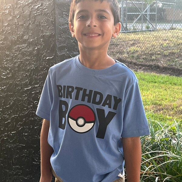 Birthday Boy Poke Ball | 105 | Digital File Download | SVG EPS PNG Dxf ...