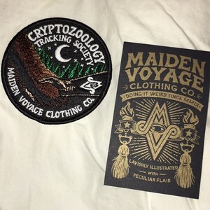 Friends of Cryptid Wildlife Patch Cryptozoology Tracking Society Glow ...