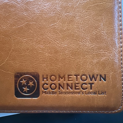 Personalized Vegan Slim Leather Portfolio, Custom Padfolio Folio for ...