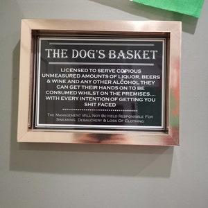 Personalised Licensee Aluminium Metal Sign Customised With | Etsy