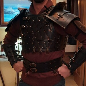 Larp Female Armor the Witcher Cosplay BROWN Costume Leather | Etsy