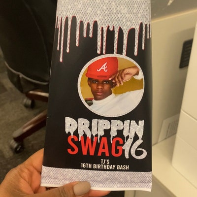 Bling Swag 16 Chip Bag, Sweet Sixteen Chip Bag, 16th Birthday Party ...