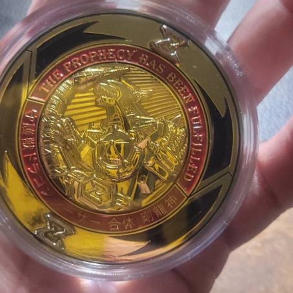 Mighty Morphin Power Rangers Challenge Coin Gift Green Ranger Thunder ...