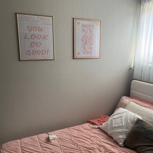 Custom Guest Check Art Print Preppy Wall Art Dripping Paint - Etsy