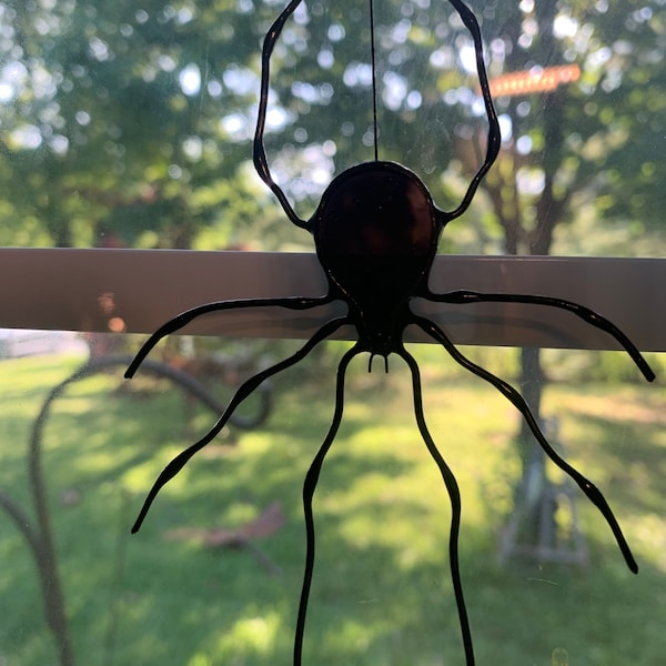 Spider Stained Glass Window Hangings - Unique Gifts for Friend ...