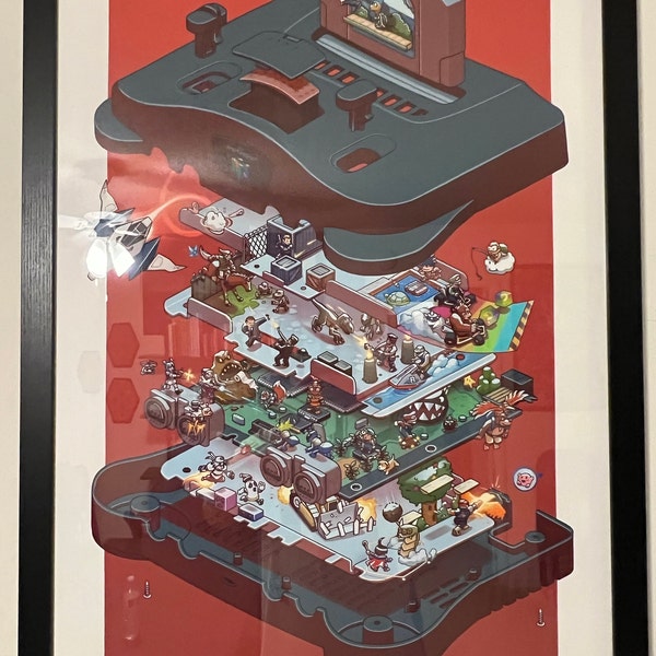 N64 Exploded Diagram: Retro Gaming Art Print - Etsy